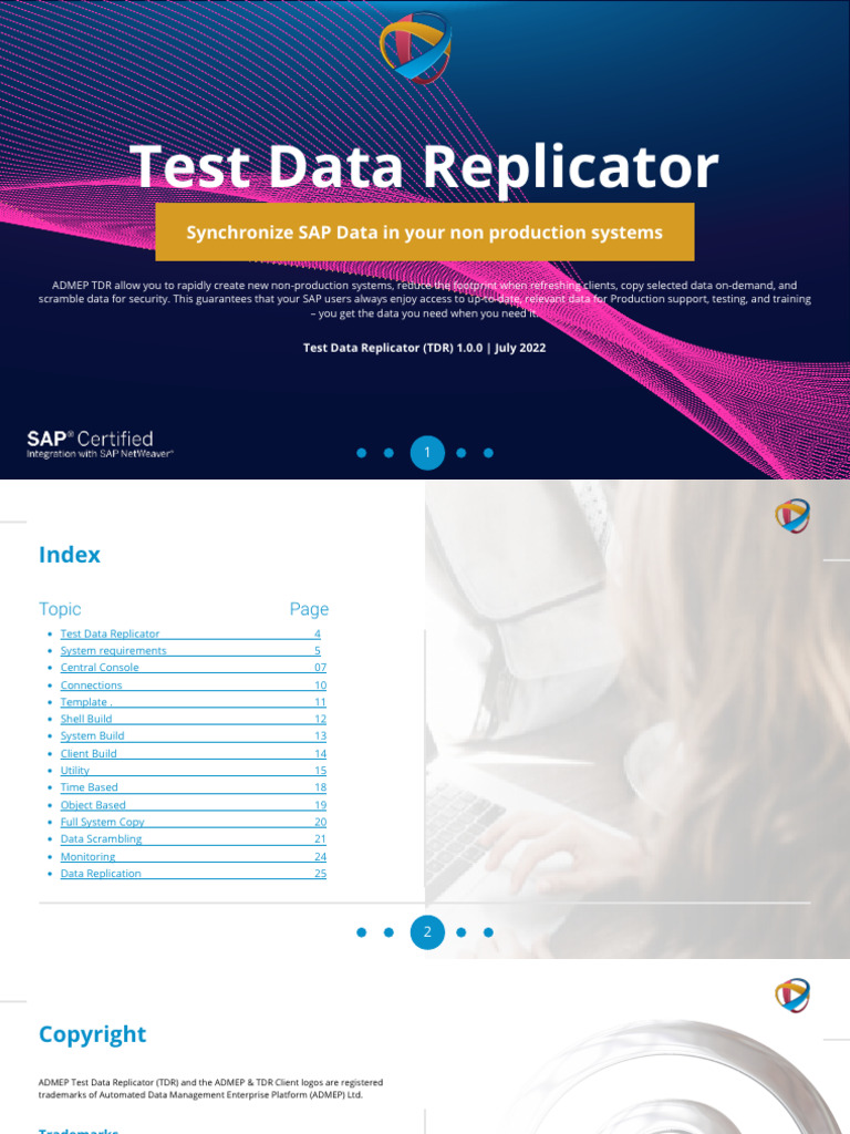 ADMEP TDR Functionality | PDF