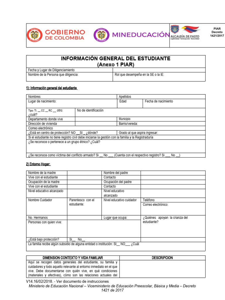 Piar Estructura | PDF