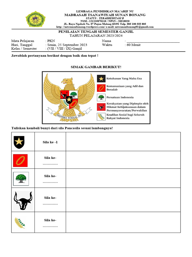 Soal Abk PKN - SBK | PDF