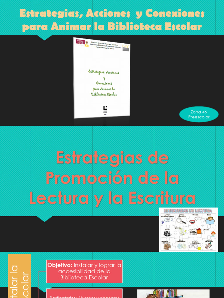 Estrategias, Acciones y Conexiones para Animar La Biblioteca Escolar | PDF