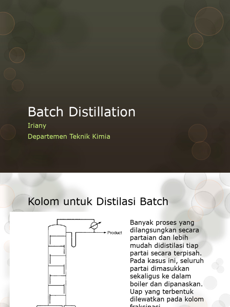 Batch Distillation | PDF