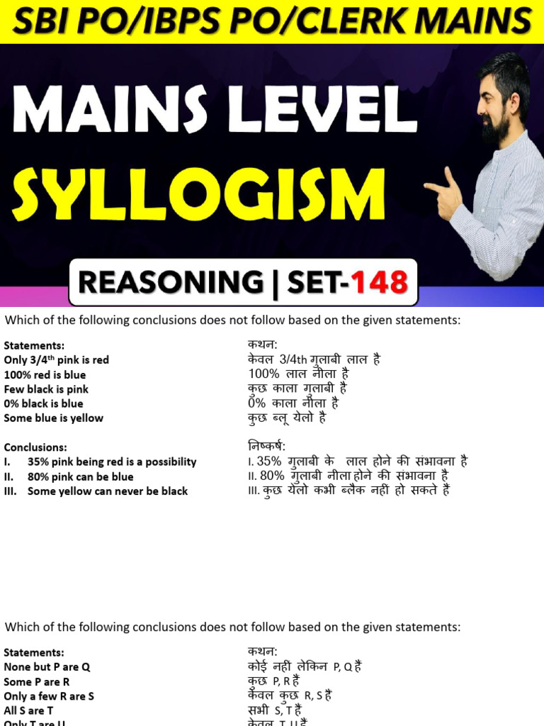 M3 Syllogism-149 | PDF
