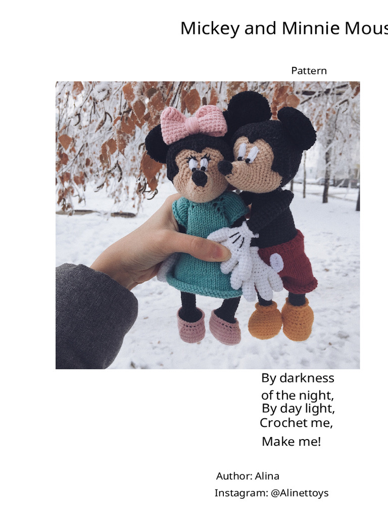 Mickey and Minnie Pattern | PDF