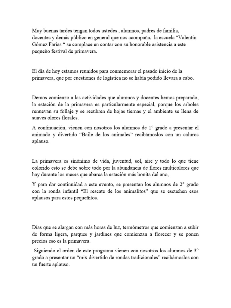 Programa Asamblea de Marzo | PDF