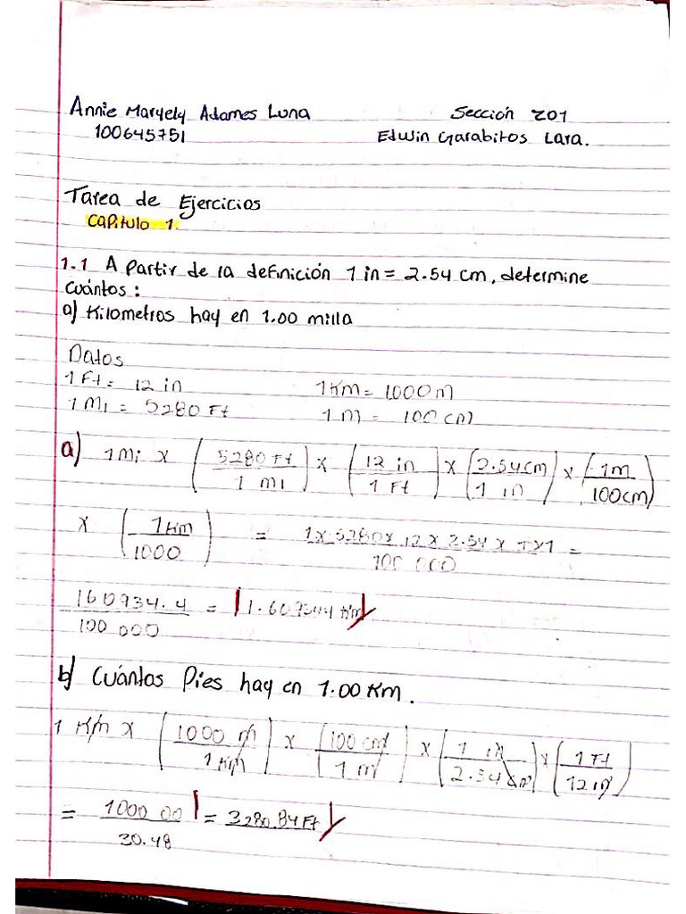 Ejercicios Capítulo 1 | PDF