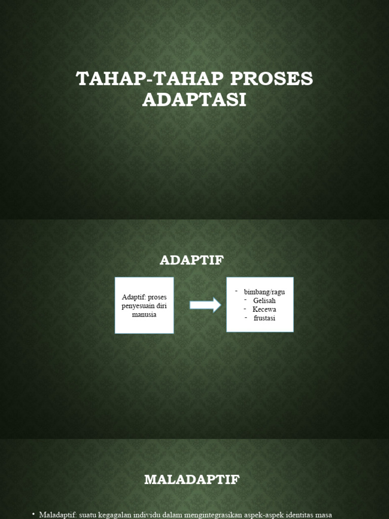 Tahap-Tahap Proses Adaptasi | PDF