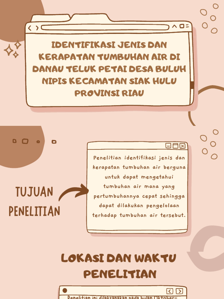 Identifikasi Jenis Dan Kerapatan Tumbuhan Air | PDF
