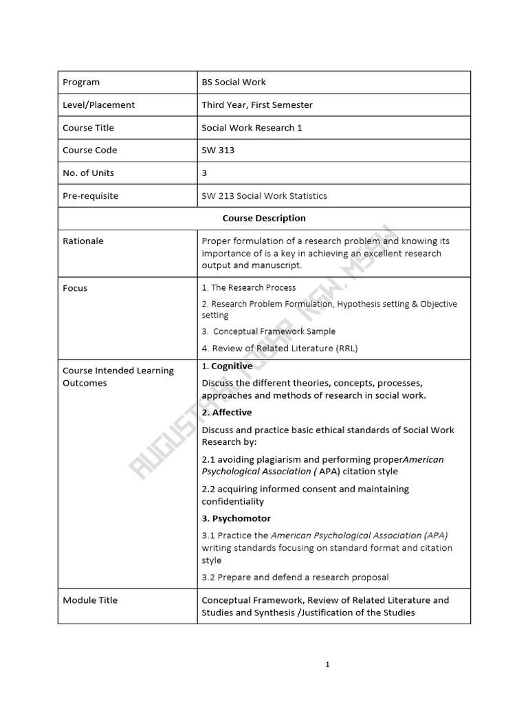 Module 4 Conceptual Framework Review Of Related Literature And Studies