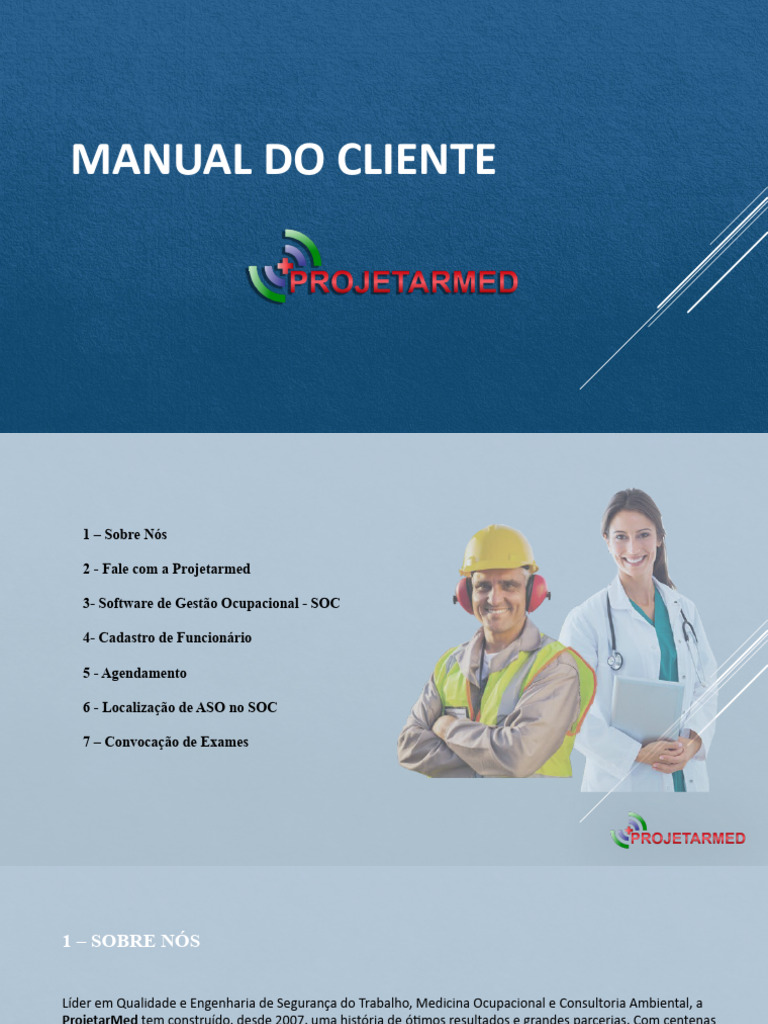 Manual Do Cliente | PDF