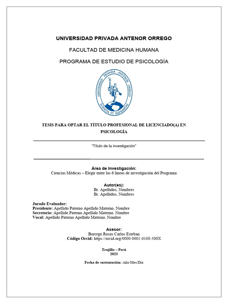 Esquemas de Informe Final de Investigación | PDF