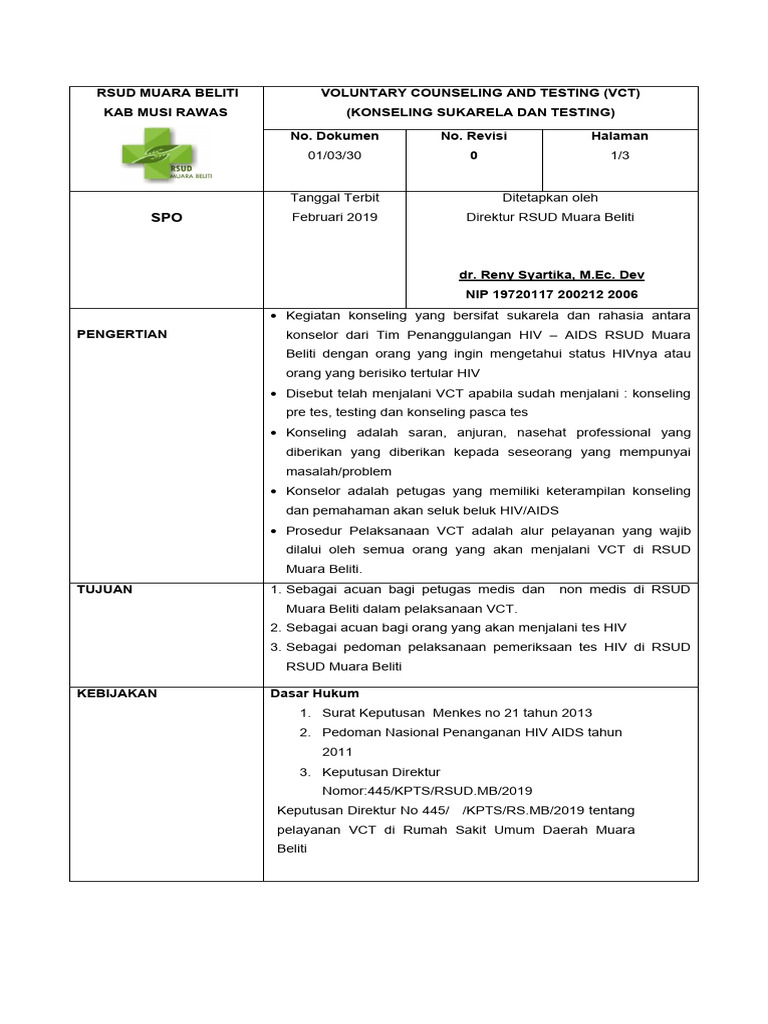 Sop VCT | PDF