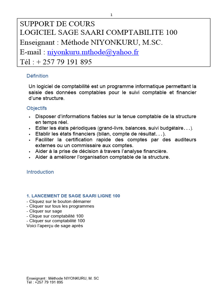 Les Notes de Sage Saari Ligne 100 | PDF