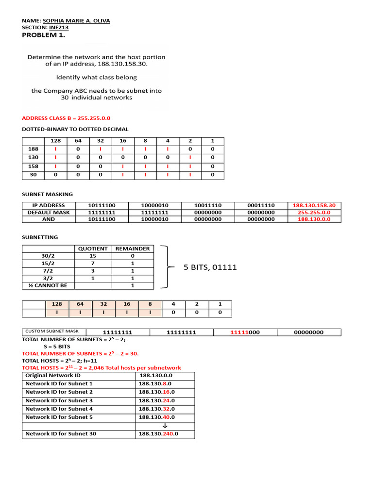 Networking Subnetting Guide | PDF