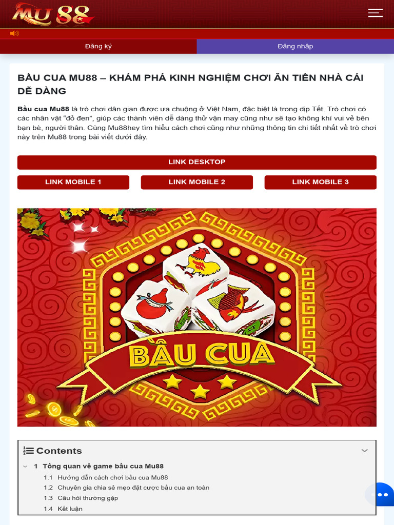 Bau Cua Mu88 | PDF