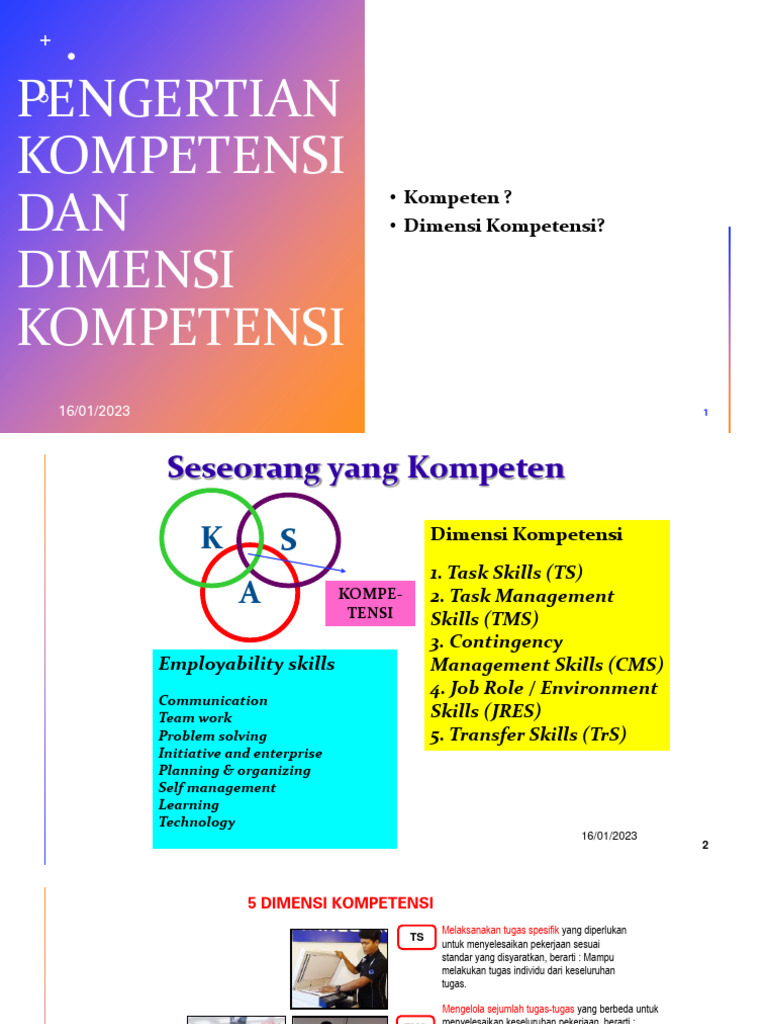 5 Dimensi Kompetensi | PDF