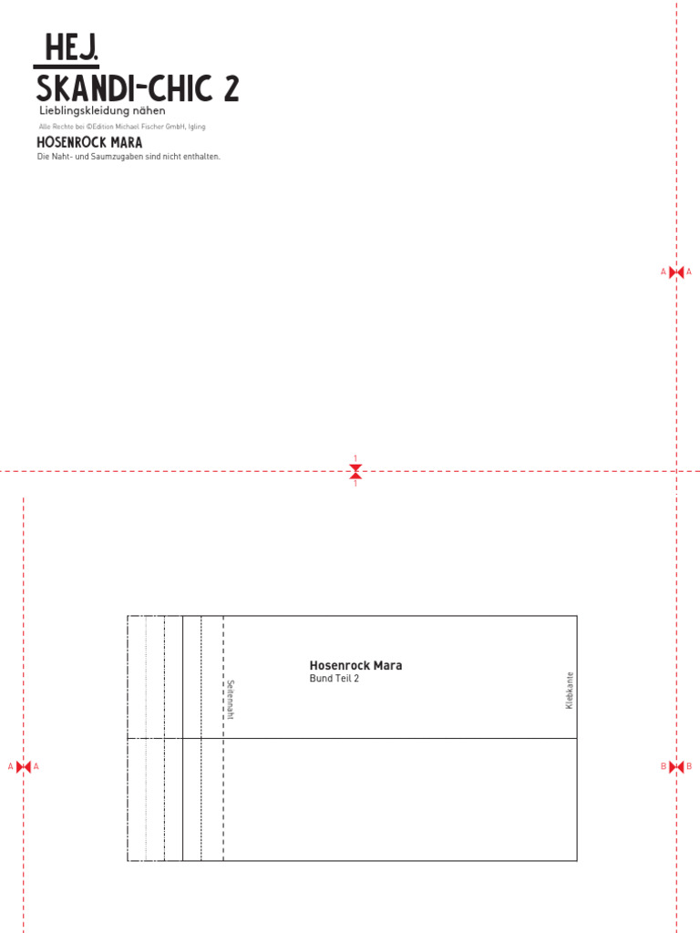 Hej Skandi Chic 2 Schnittmuster Auf A4 Hosenrock Mara | PDF