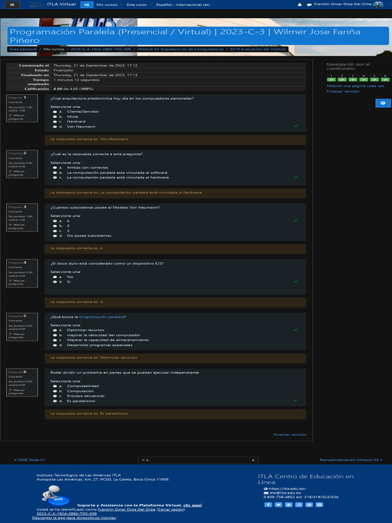 Evaluación de Programación Paralela 0310 | PDF