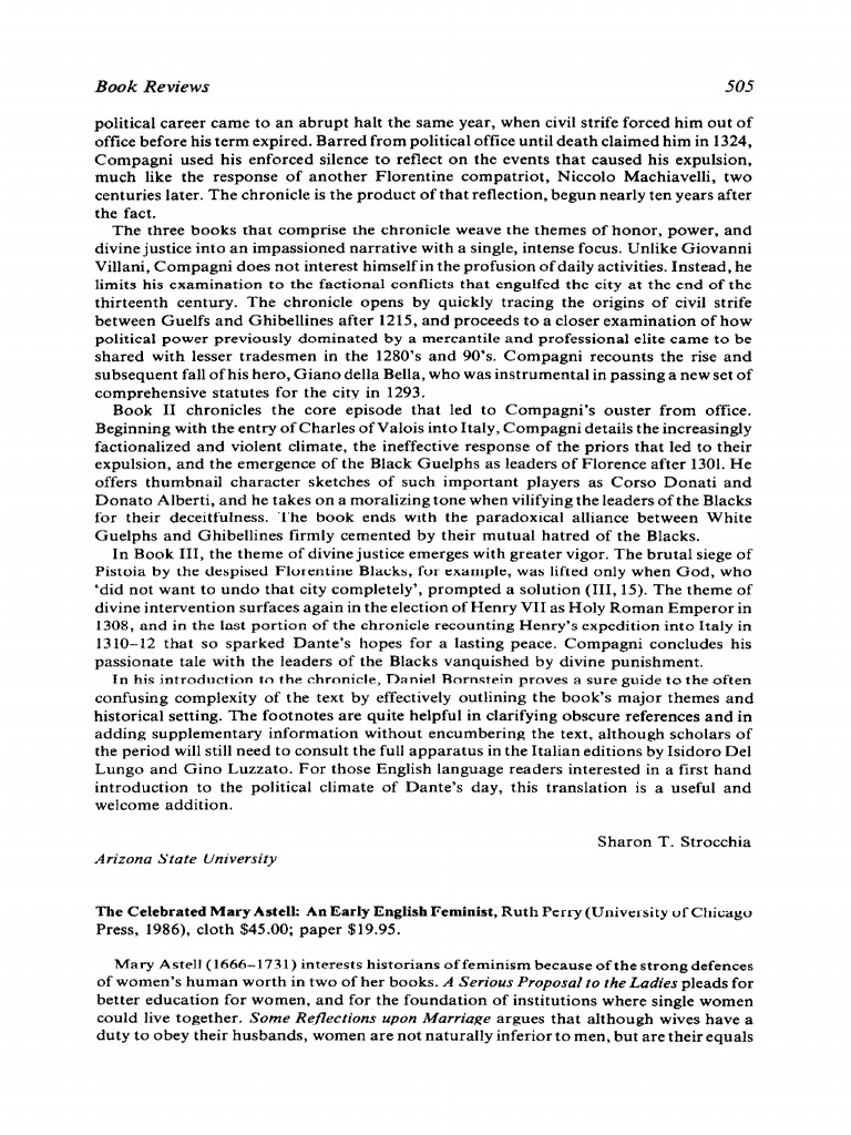 Mary Astell: Feminist Pioneer Insights | PDF