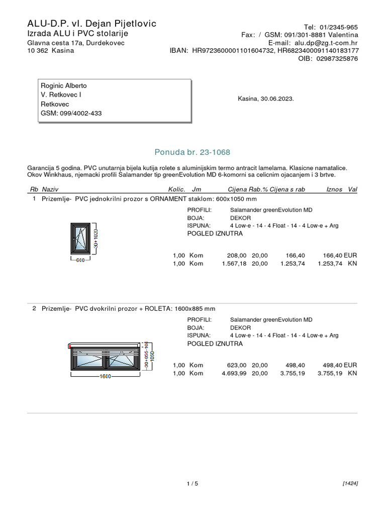 Ponuda 23 1068 | PDF