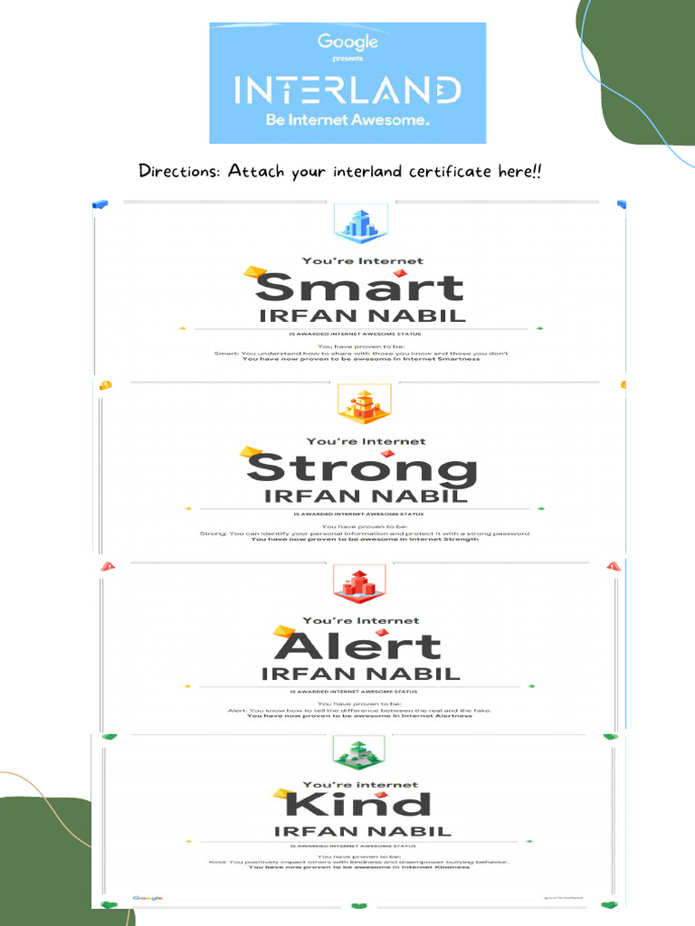 Interland Certf Irfan F1019 | PDF