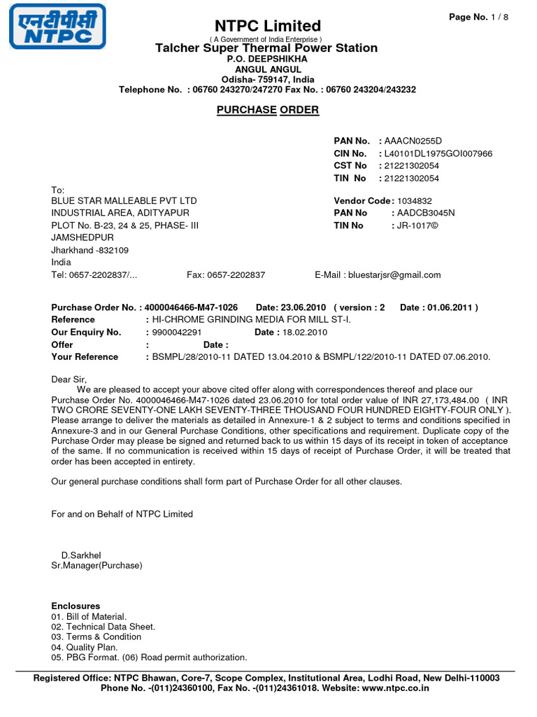 NTPC Limited: Talcher Super Thermal Power Station | PDF