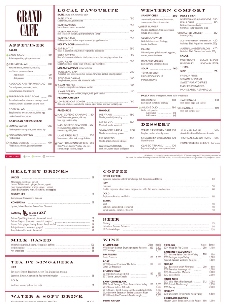Indonesian Cuisine Menu with Prices | PDF