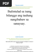 Kolokasyon Filipino 10 | PDF