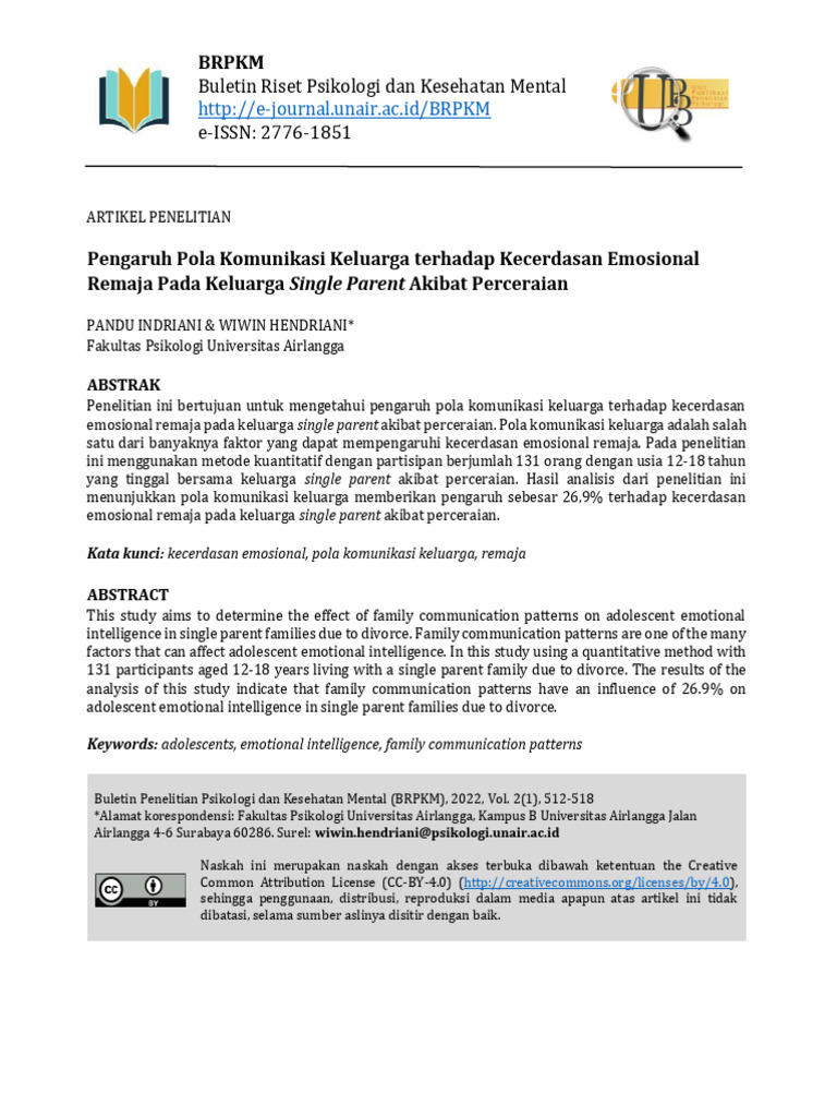 Jurnal Single Parent | PDF