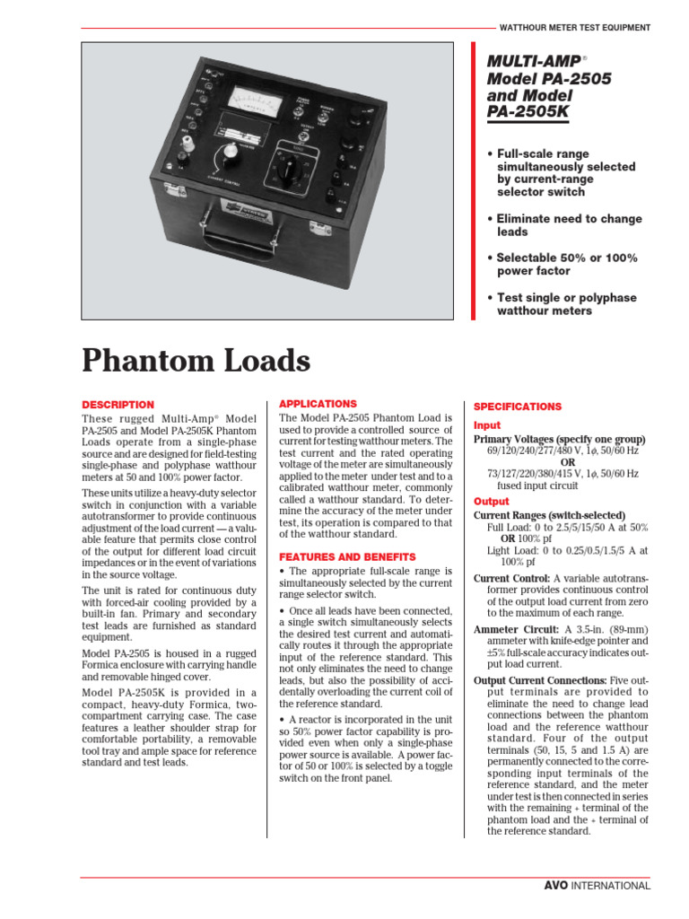 Phantom Load | PDF