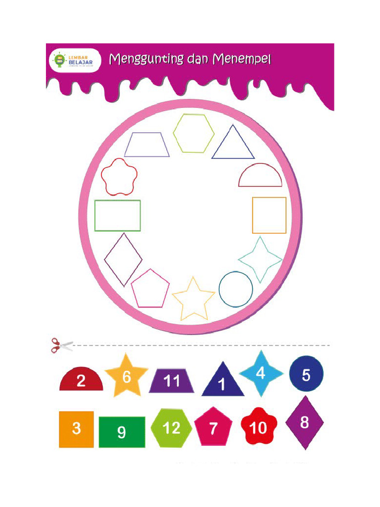 Lembar Kerja Anak Playgroup | PDF