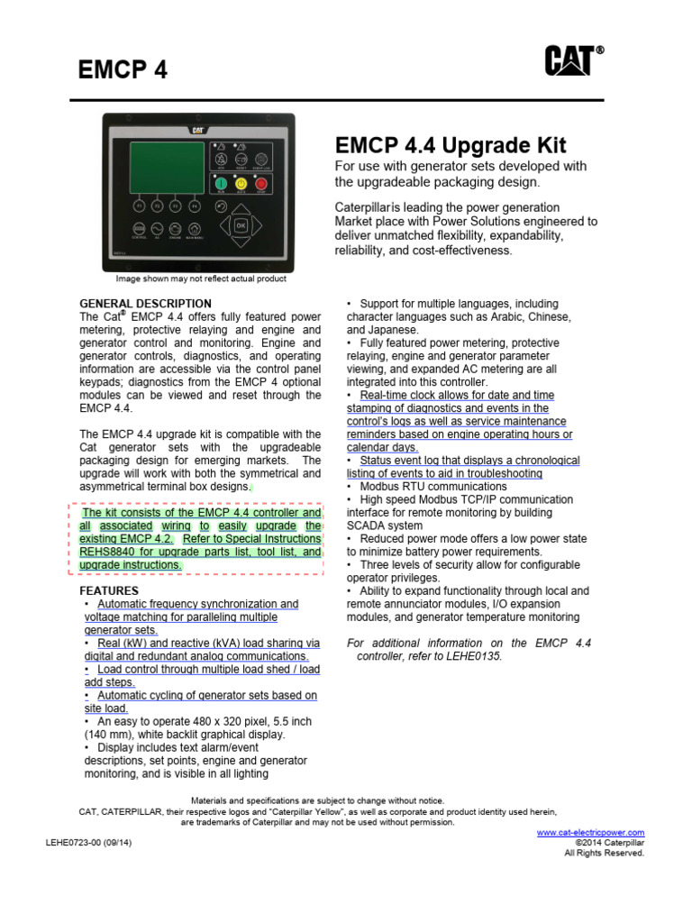EMCP 4.4 Upgrade Kit | PDF | Computers