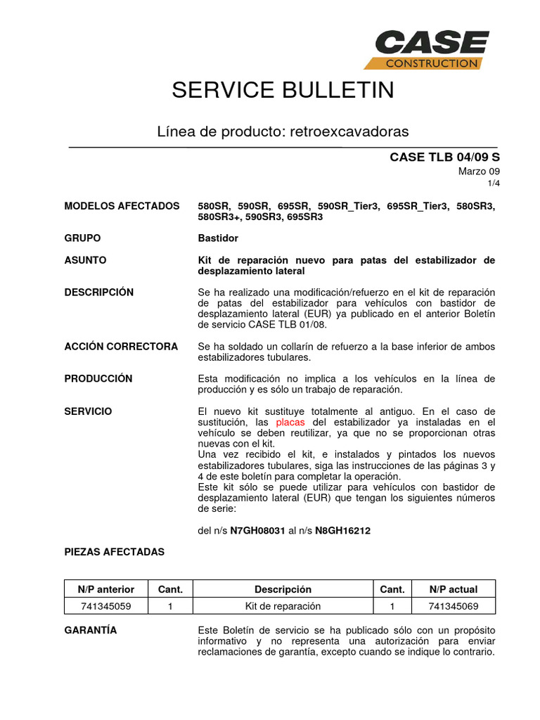 Case TLB 04-09S | PDF