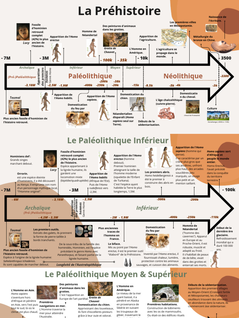 Diapo Chronologie de La Préhistoire | PDF