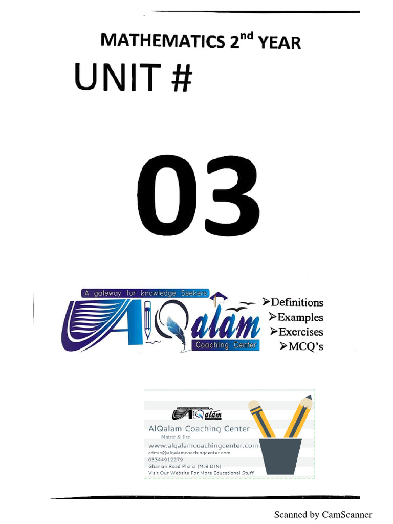 Chapter 3 Maths Class 12 | PDF