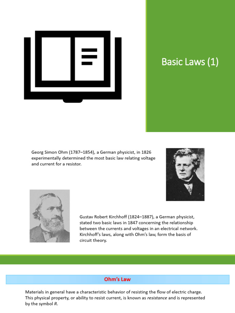 DC CIRCUITS - Basic Laws (Part 1) | PDF