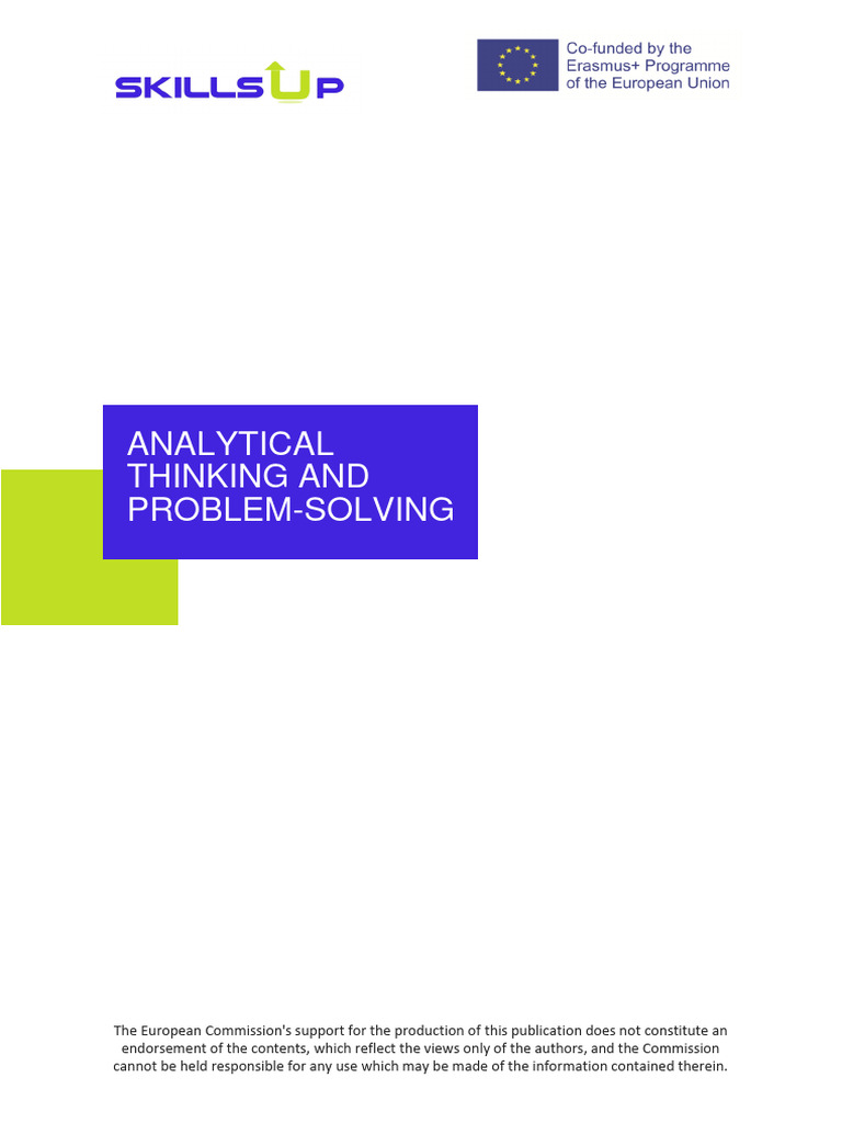 Analytical Thinking and Problem Solving | PDF | Thought | Reason