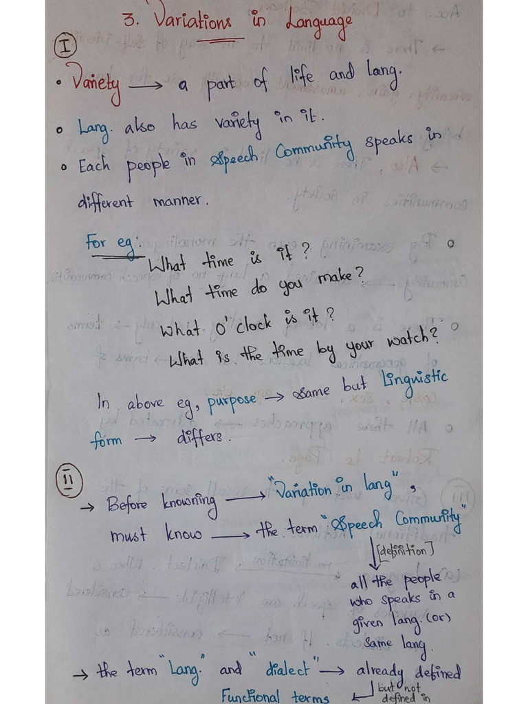 Variation in Language | PDF