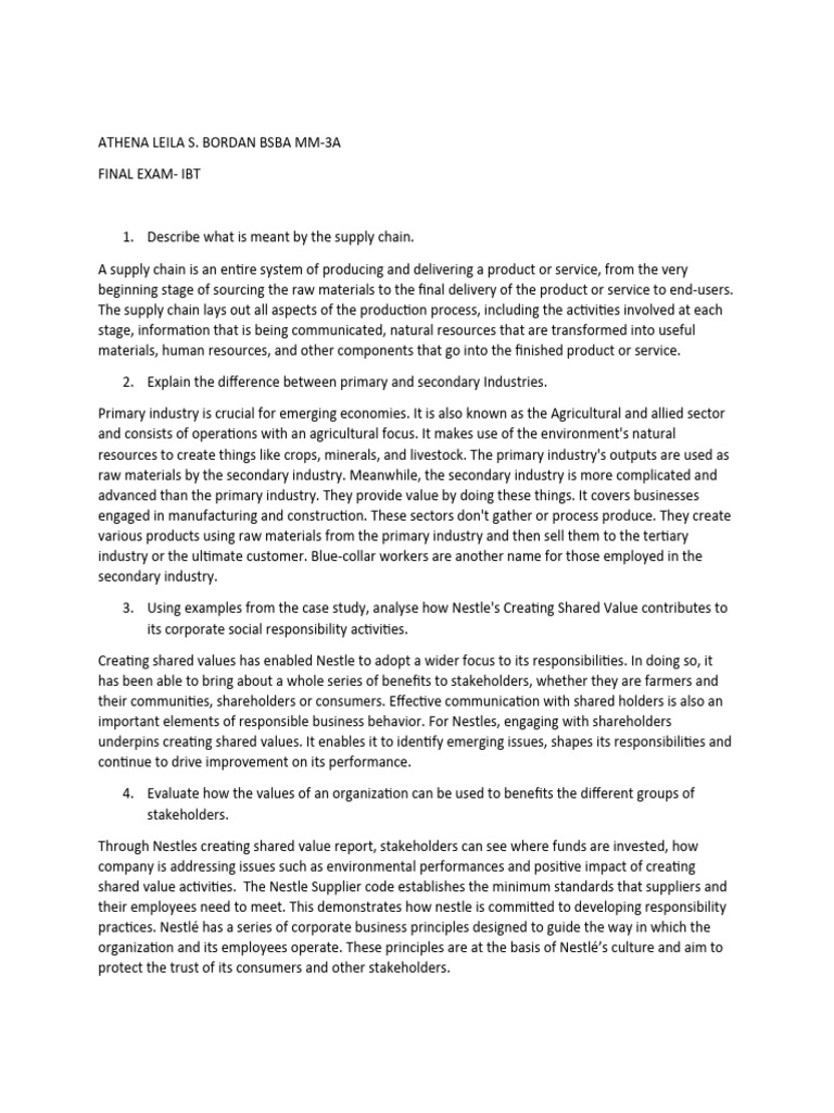 Final Exam-Ibt | PDF