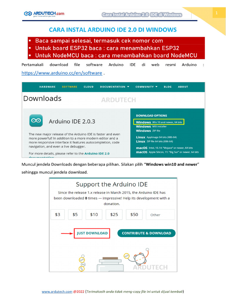 Cara Instal Arduino IDE 2.0 | PDF