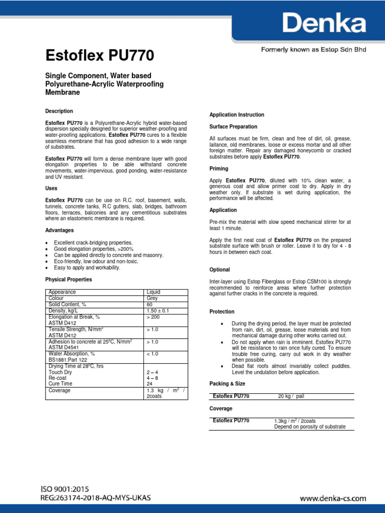 Estoflex-PU770---Data-Sheet---190501-1 | PDF