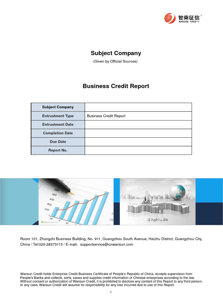 Business Credit Report Sample | PDF