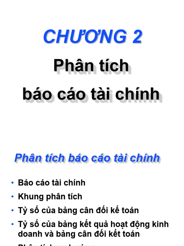 QTTC - C2 - Phân Tích Báo Cáo Tài Chính | PDF