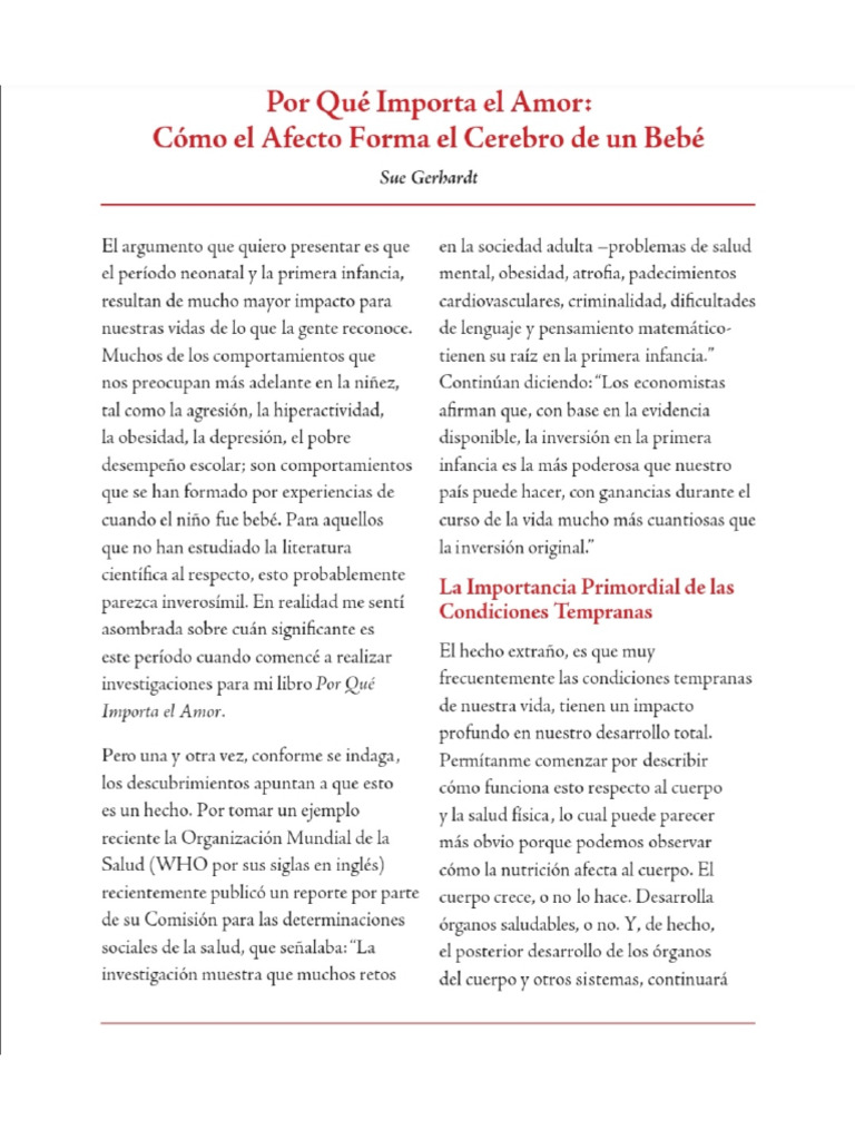 Por Qué Importa El Amor | PDF