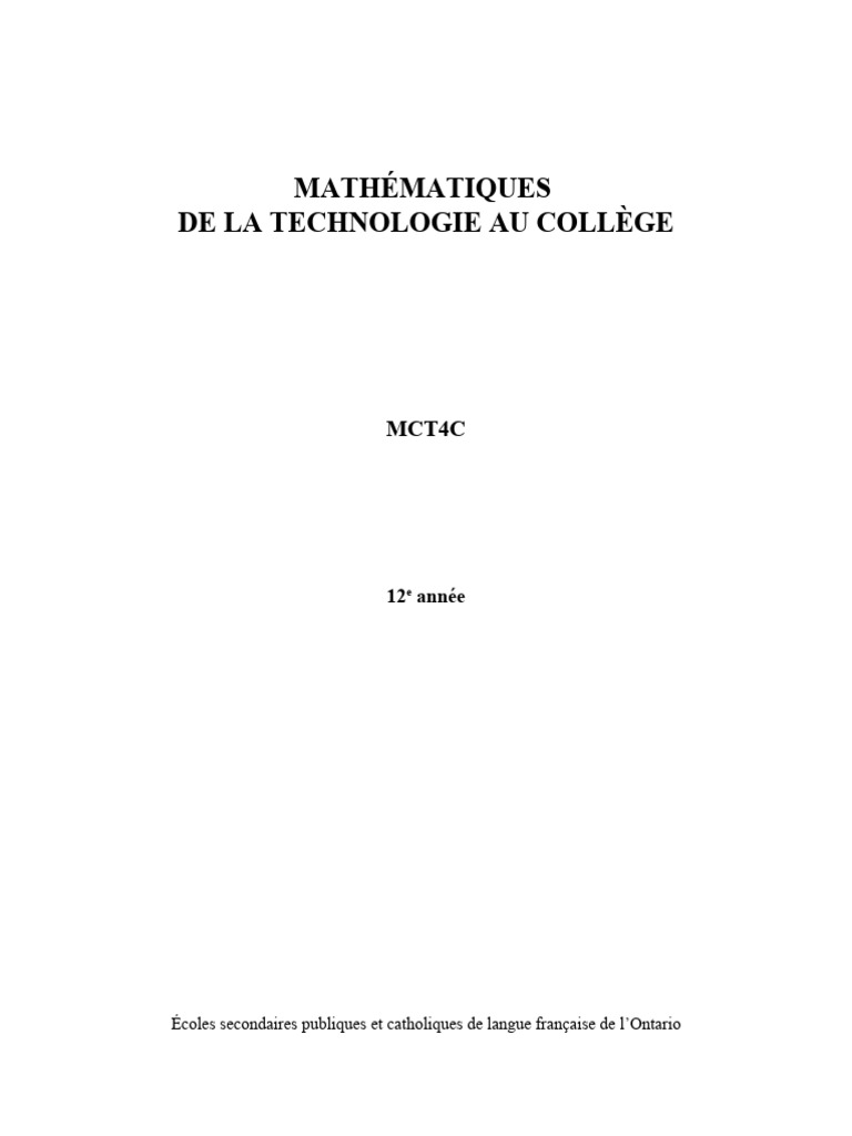 MCT4C | PDF | Ordinateurs | Technologie et ingénierie