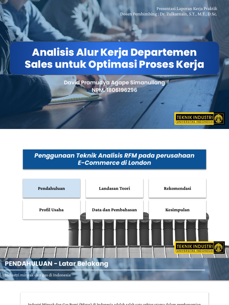 Analisis Alur Kerja Departemen Sales Untuk Optimasi Proses Kerja | PDF