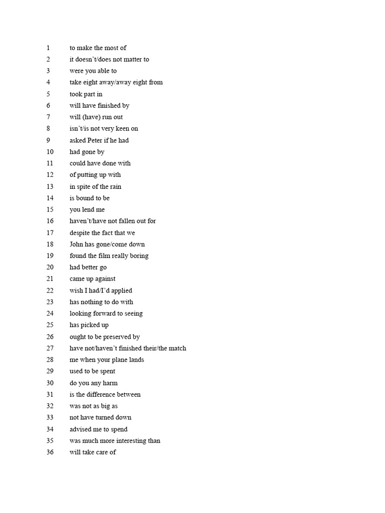 Sentence Transformations | PDF