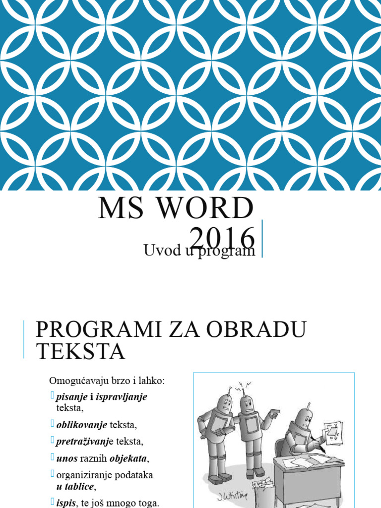 1.WORD - Uvod U Program | PDF