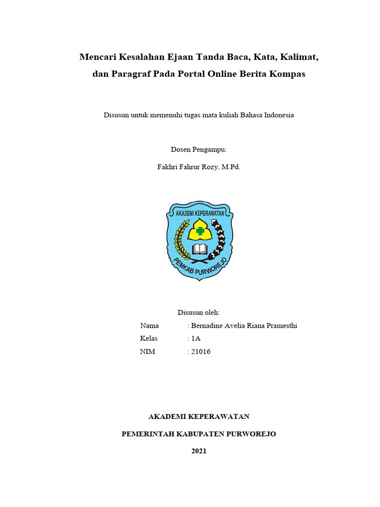 50 Kesalahan Tentang Pengejaan, Tanda Baca, Paragraf Dan Eyd | PDF 50 Kesalahan Tentang Pengejaan, Tanda Baca, Paragraf Dan Eyd | PDF