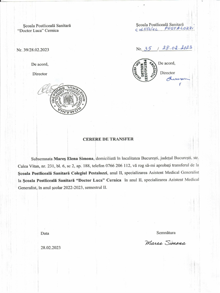 Cerere Transfer - 230309 - 152610 | PDF