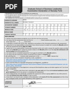 Unisa Declaration Form | PDF